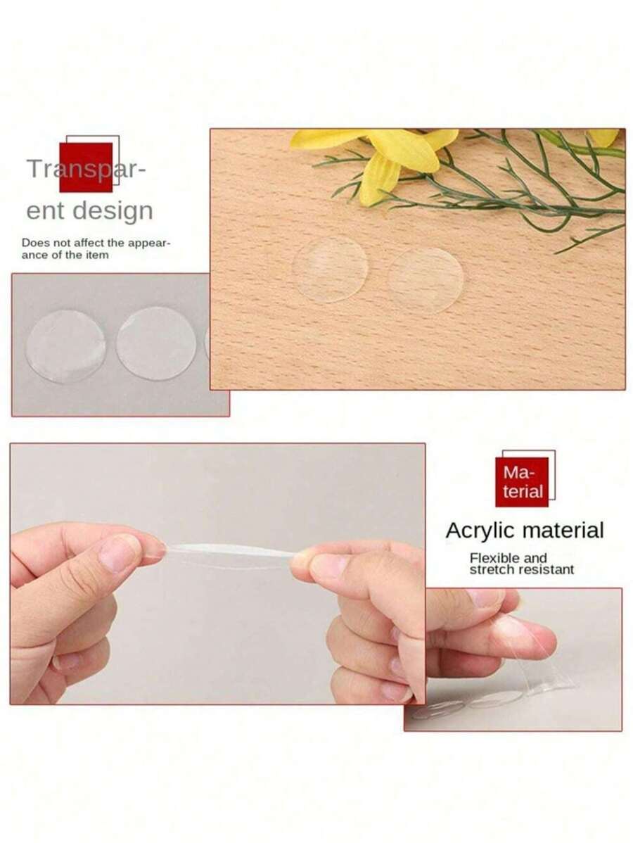 1000pcs Easy-Peeling Transparent Adhesive Dots, Double-Sided Balloon ...
