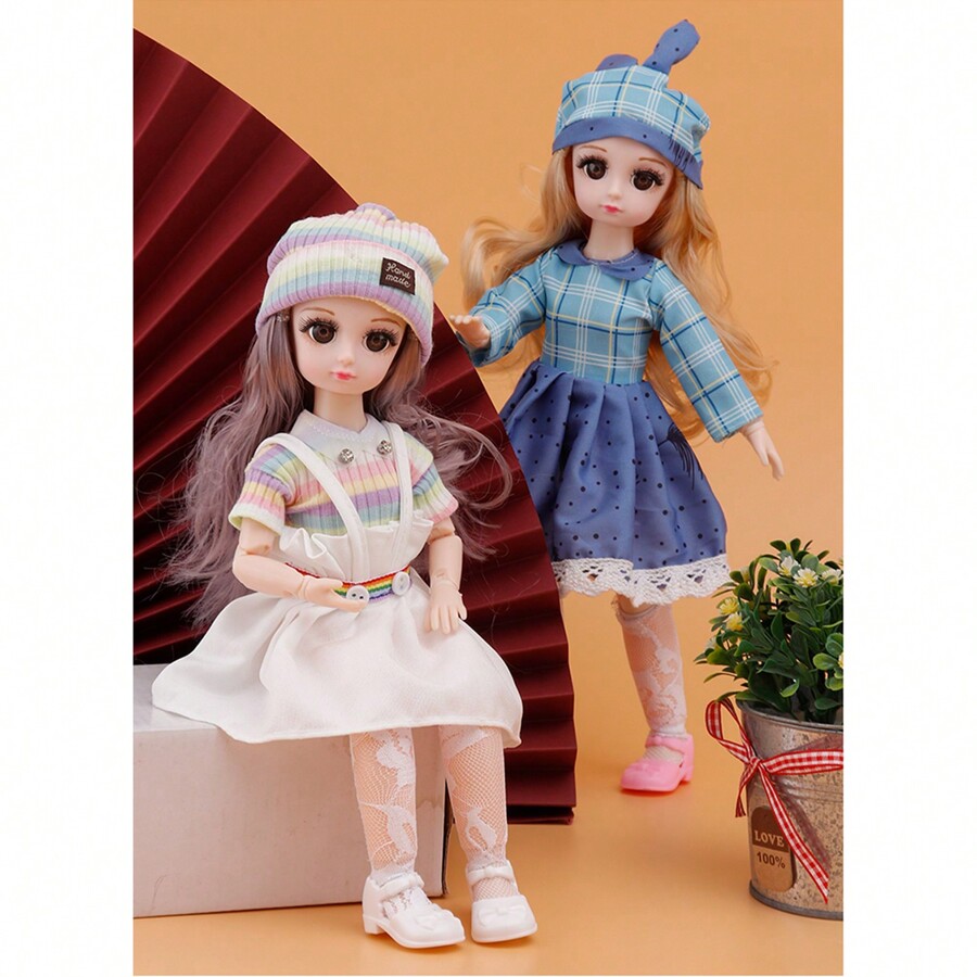 12-Inch BJD Realistic Doll, Delicate Outfit And Accessories, Roleplay ...