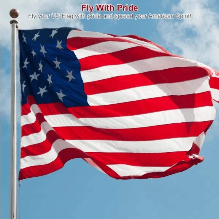 4 Pcs 3 X 5 Ft American US Flags Vivid Color And UV Fade Resistant ...