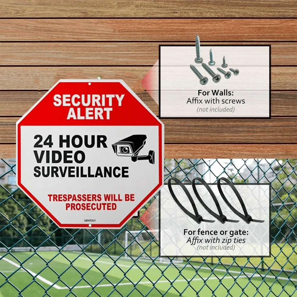 Placa de Aviso - Placa de Câmera de Segurança, Placa de Segurança ...