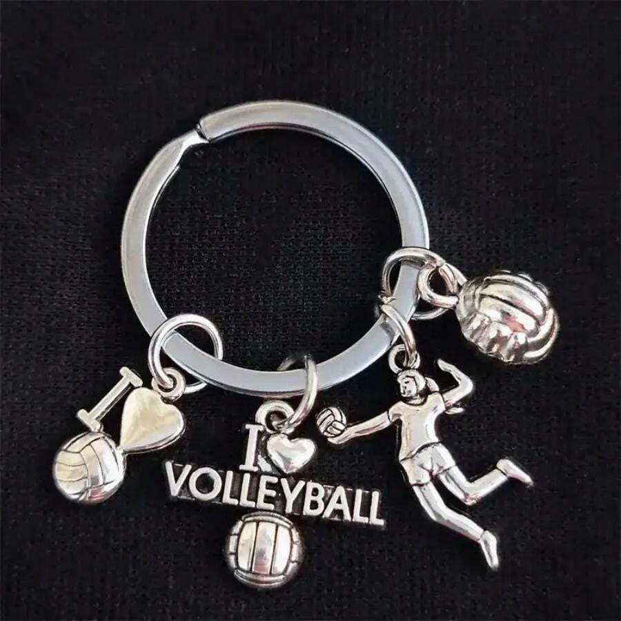 1 Volleyball Player Keychain. For Volleyball Enthusiasts, I Love ...