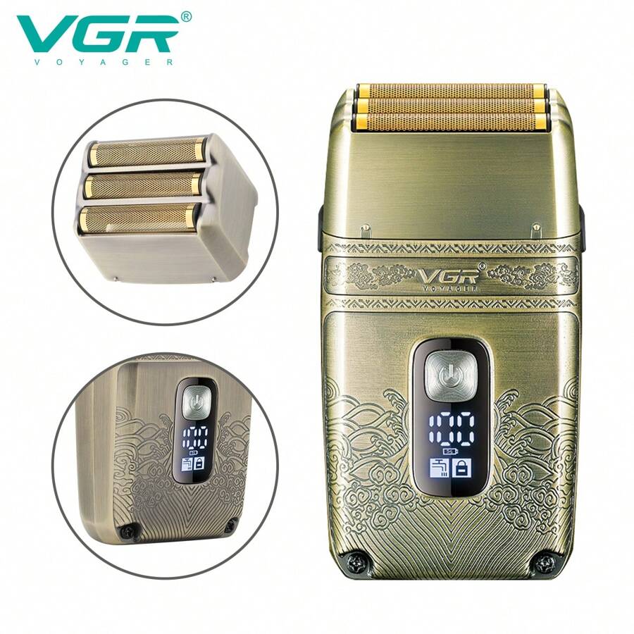 VGR VGR Shaving Machine Washable IPX6 Rechargeable Professional Electric Foil Shaver For Men V ...