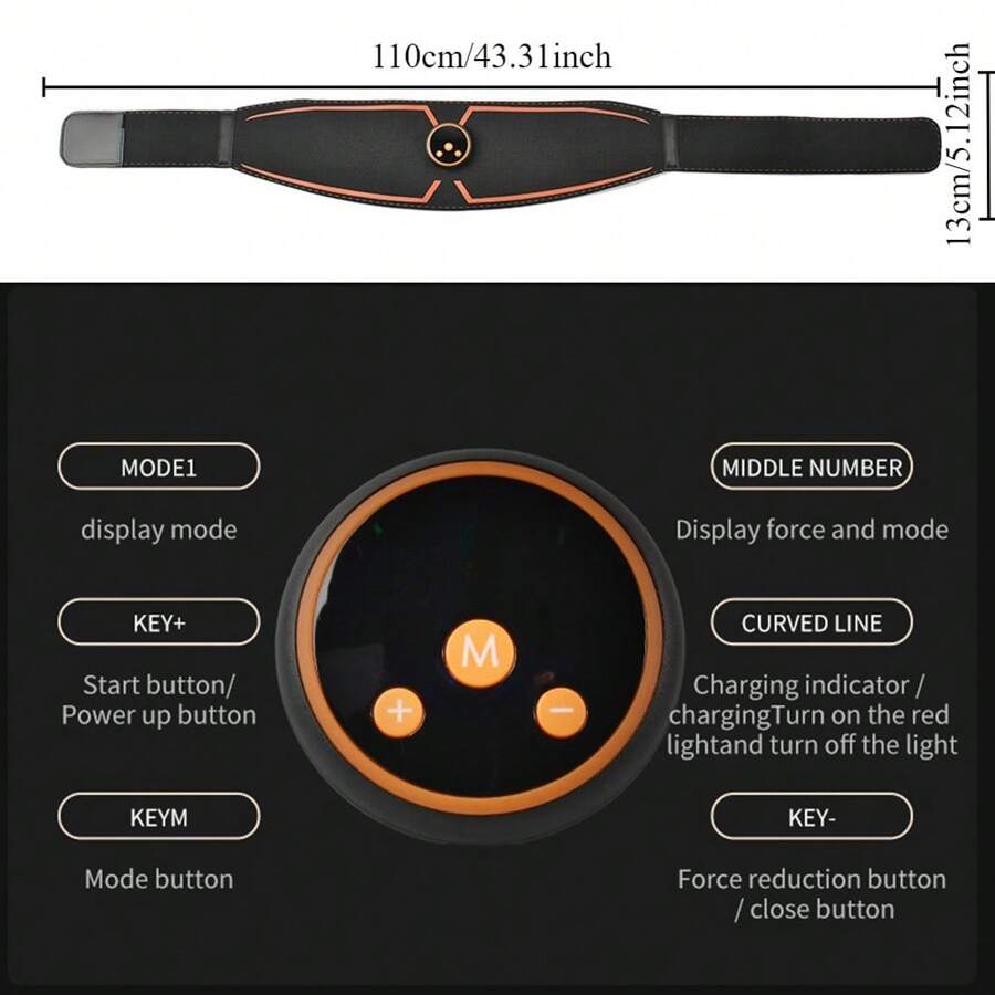 EMS Muscle Stimulator, Abdominal Belt, Electric Intelligent ABS Trainer ...