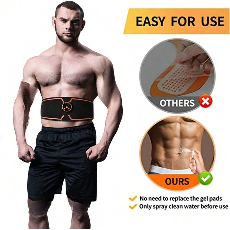 EMS Muscle Stimulator, Abdominal Belt, Electric Intelligent ABS Trainer ...