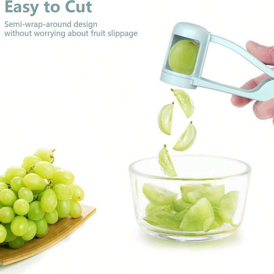 [1 Pack] Multifunctional Kitchen Fruit Slicer Blueberry Grape Fruit ...