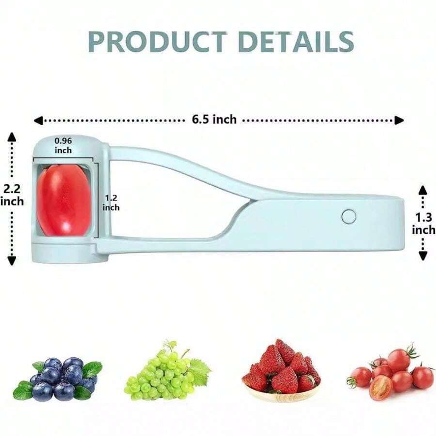 [1 Pack] Multifunctional Kitchen Fruit Slicer Blueberry Grape Fruit ...
