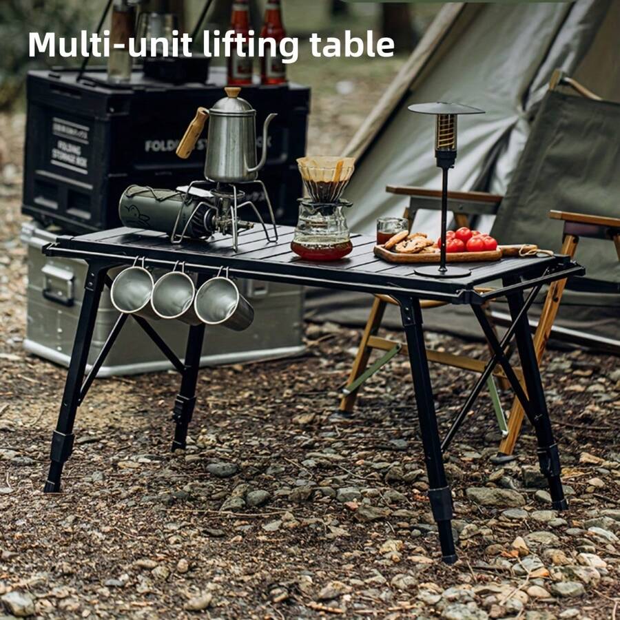 Outdoor Aluminum Plate Tactical Folding Table Can Be Lifted Portable ...