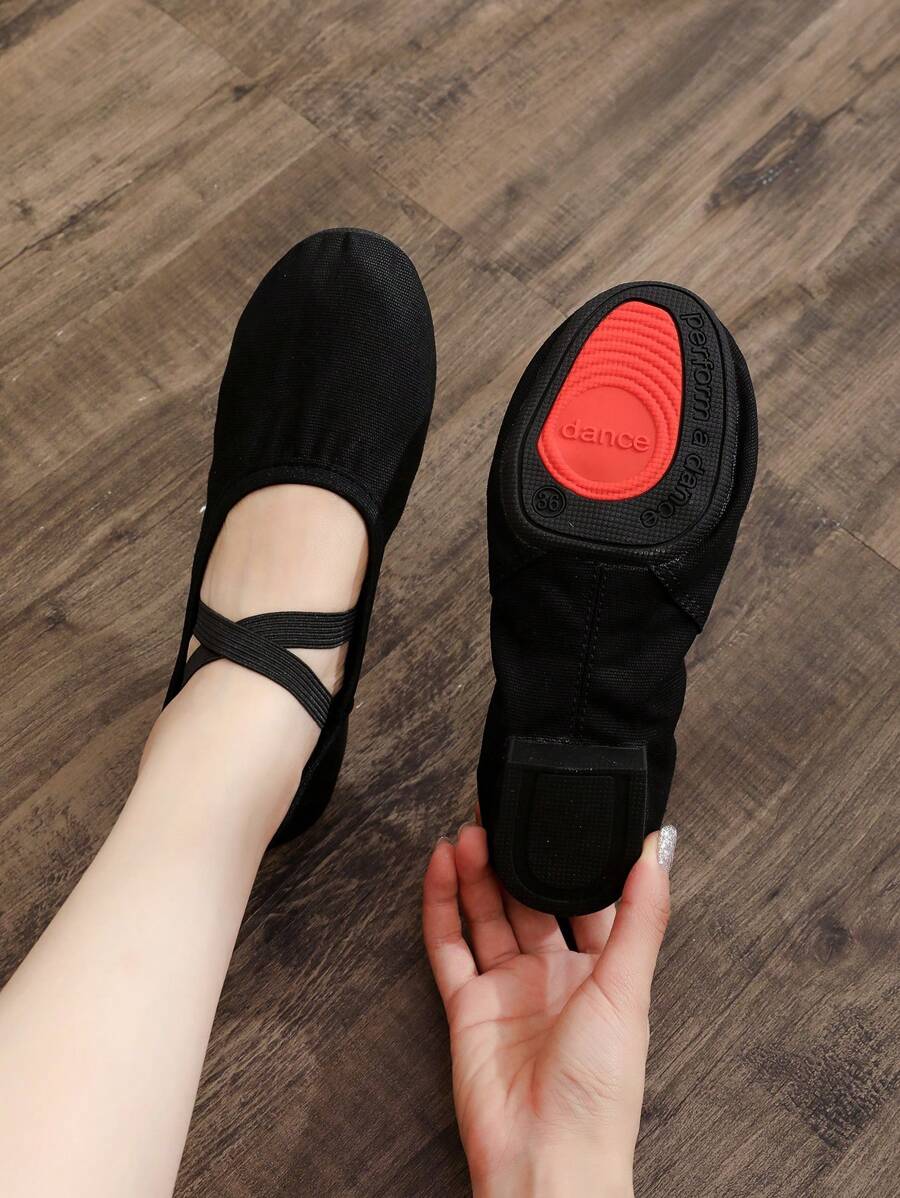 Women's Latin Dance Shoes Close Toe Beginner Ballroom Dance Practice ...