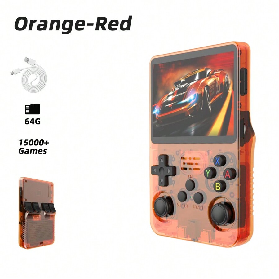 Nieuwe Rode R36s Retro Handheld Game Console Linux Systeem 3 5 Inch Ips