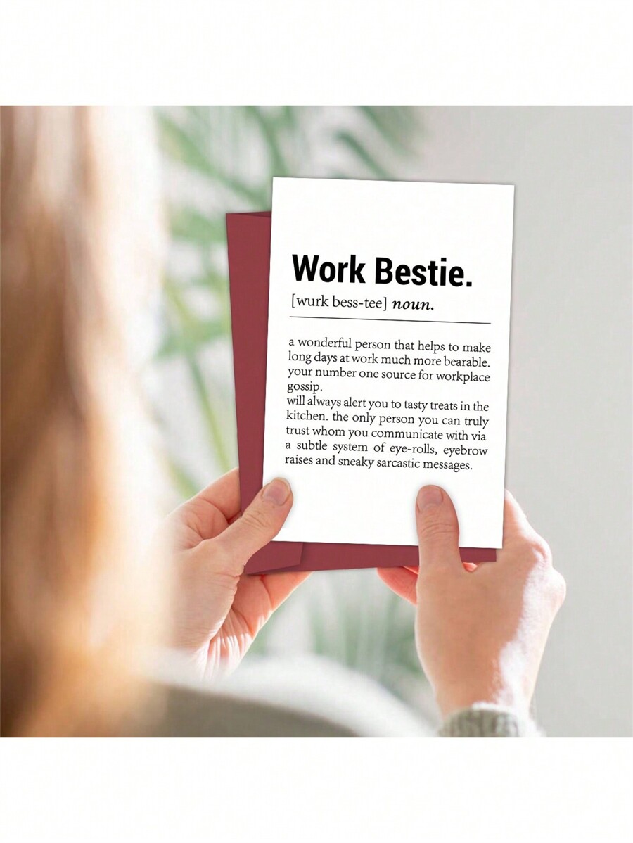 An Amazing Card You'll Love! 1 Pc Card For Your Best Work BFF. A Funny ...