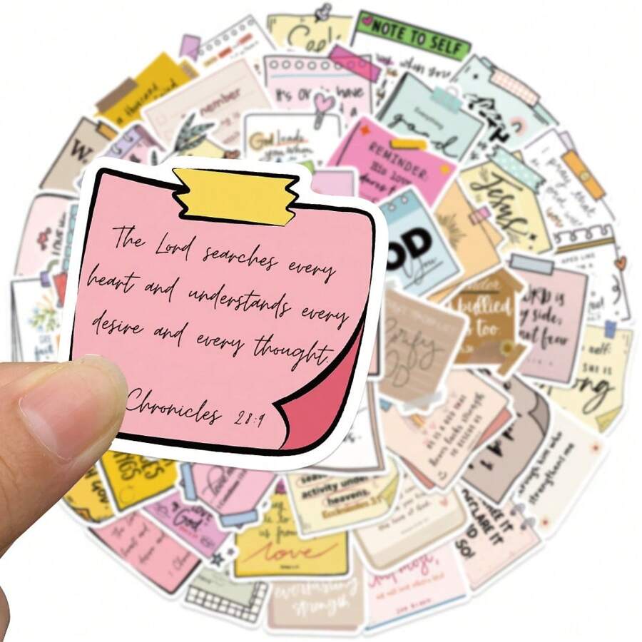50Pcs Funny Bible Verse Stickers Bible Stickers Christian Stickers ...