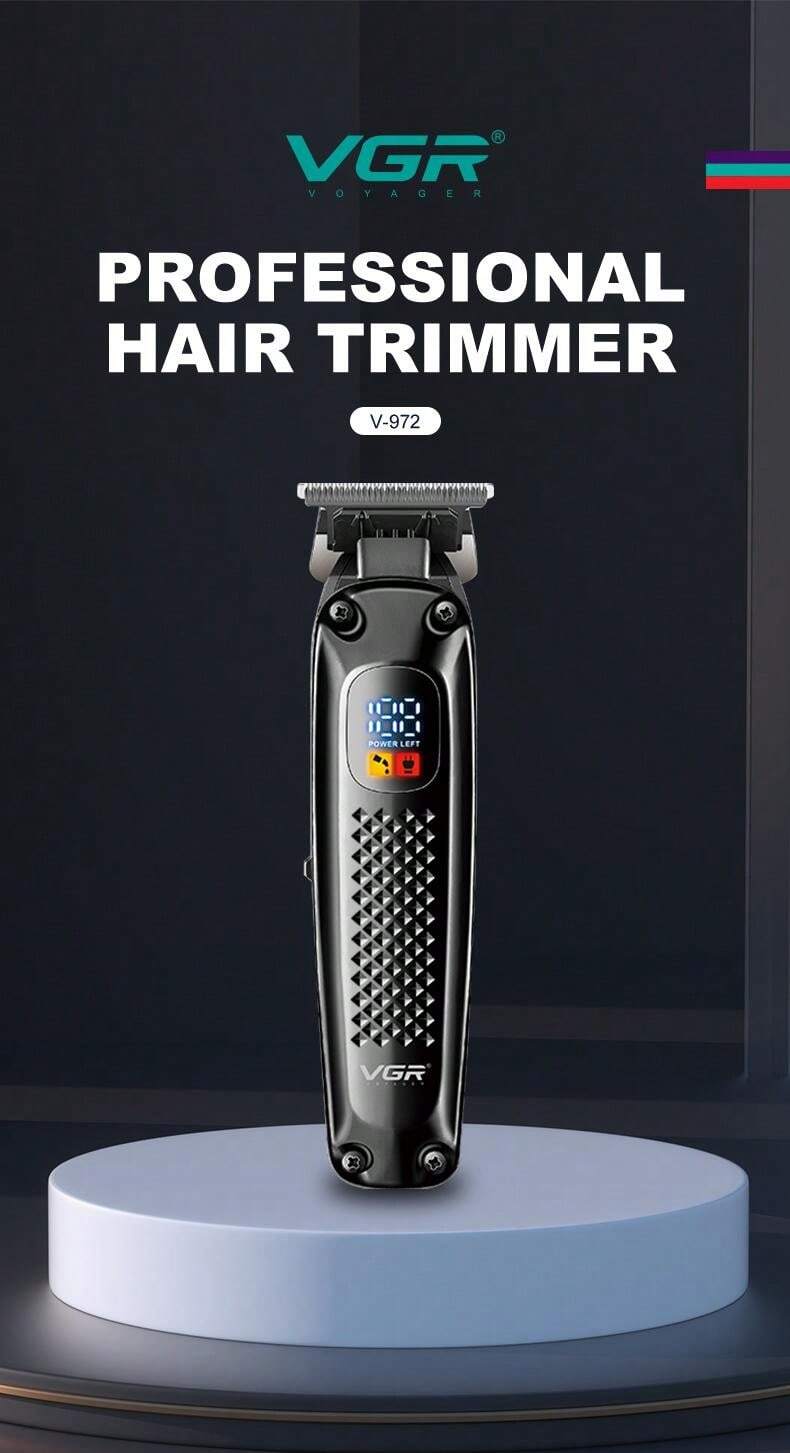 VGR VGR Hair Cut Machine Barber Clippers Cordless Professional Hair Trimmer For Men V-972 ...