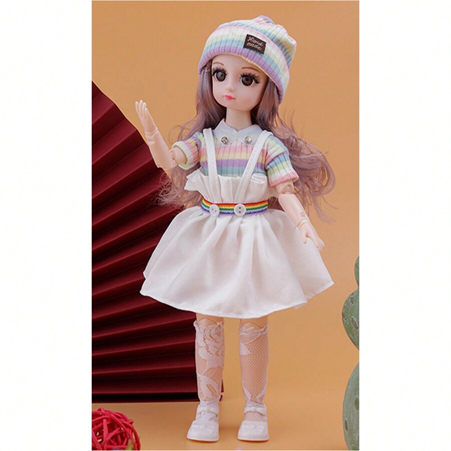 12-Inch BJD Realistic Doll, Delicate Outfit And Accessories, Roleplay ...
