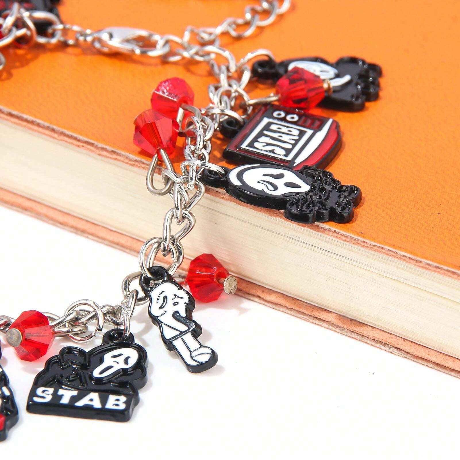 1 Piece Of Horror Movie Scream Bracelet Stab Death Skull Ghost Face ...