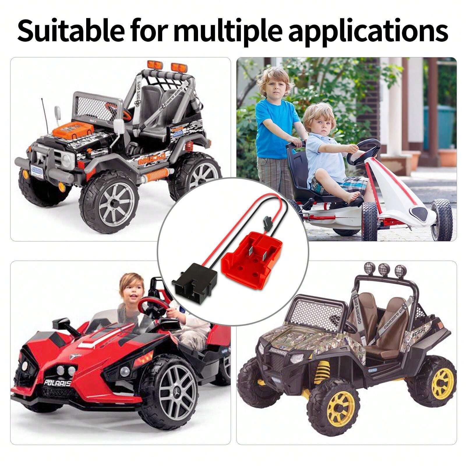 Awokee ערכת מתאם גלגלי כוח 18V עבור סוללת מילווקי M18, עם מחזיק נתיך ...