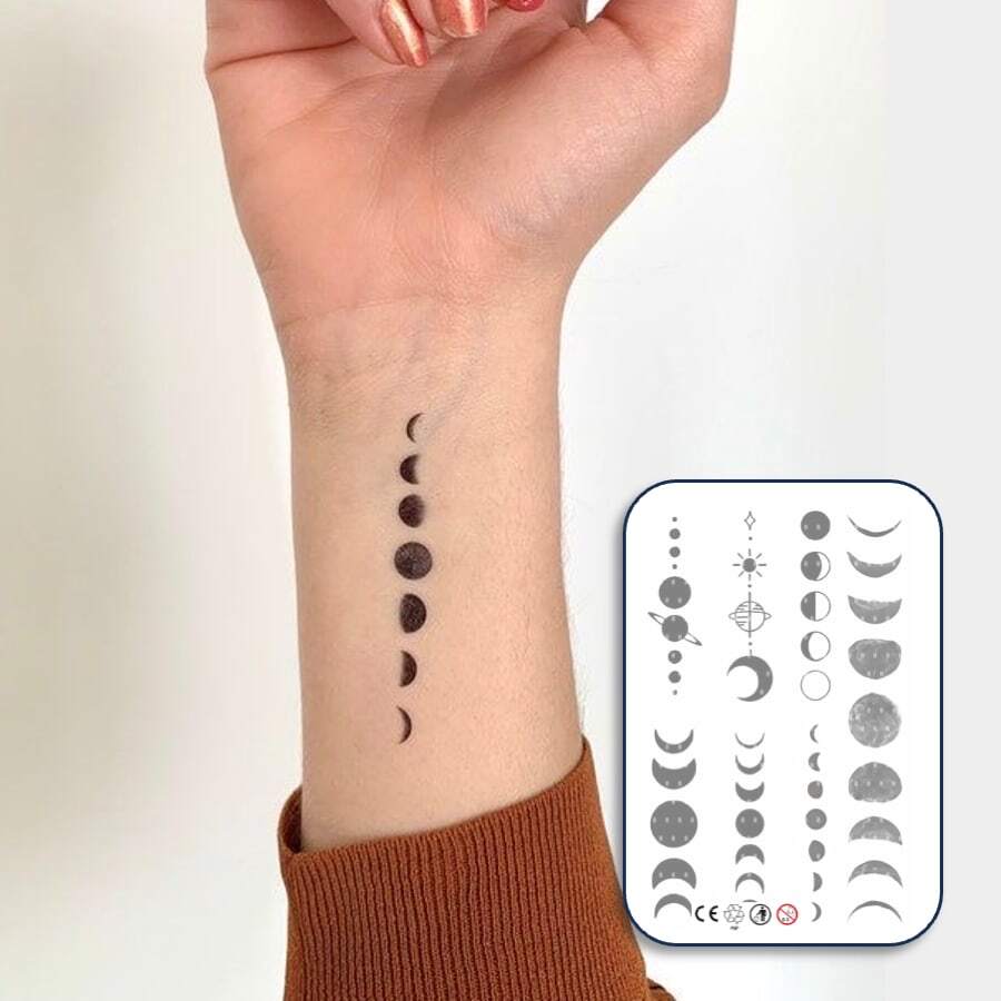 1 Kit Revolutionary Technology Tattoos, Semi-Permanent Tattoos, Moon ...