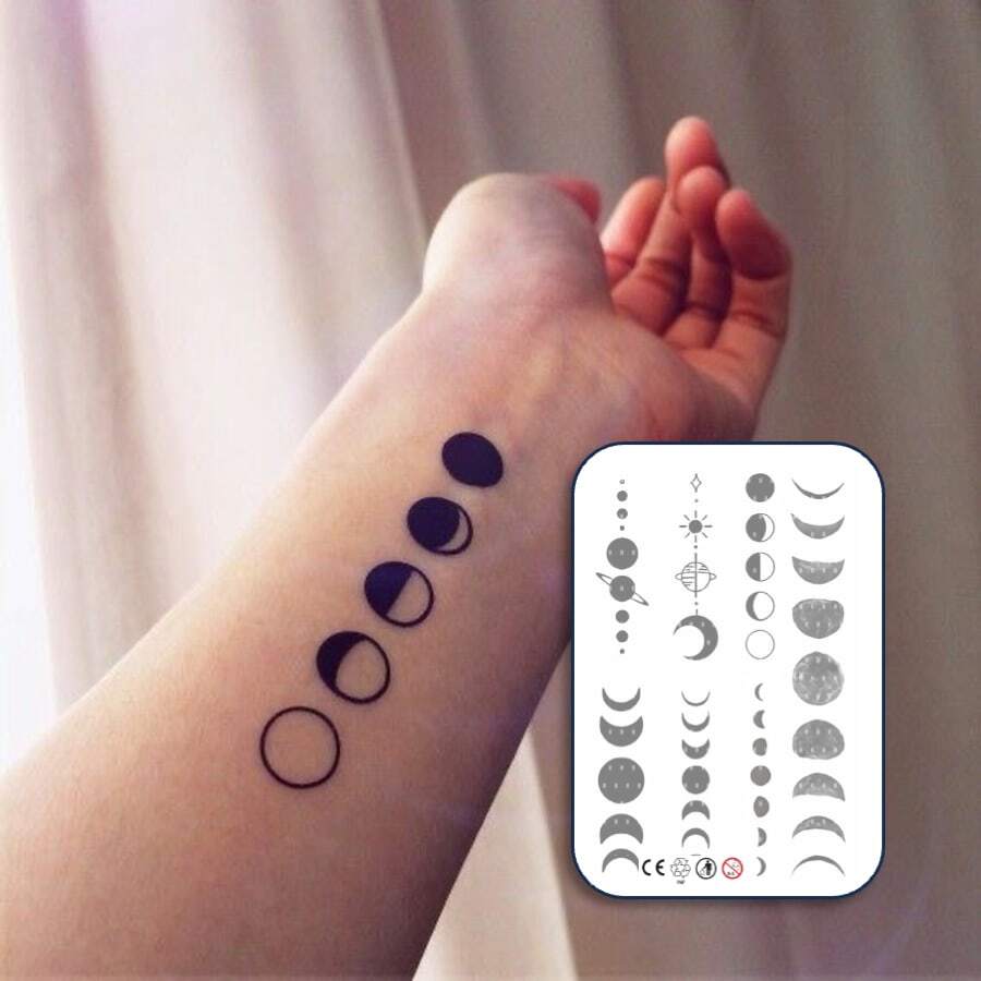 1 Kit Revolutionary Technology Tattoos, Semi-Permanent Tattoos, Moon ...