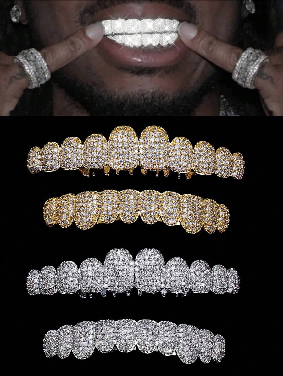 THATBOY Joyas de Grills dentales punk de dientes superiores e ...