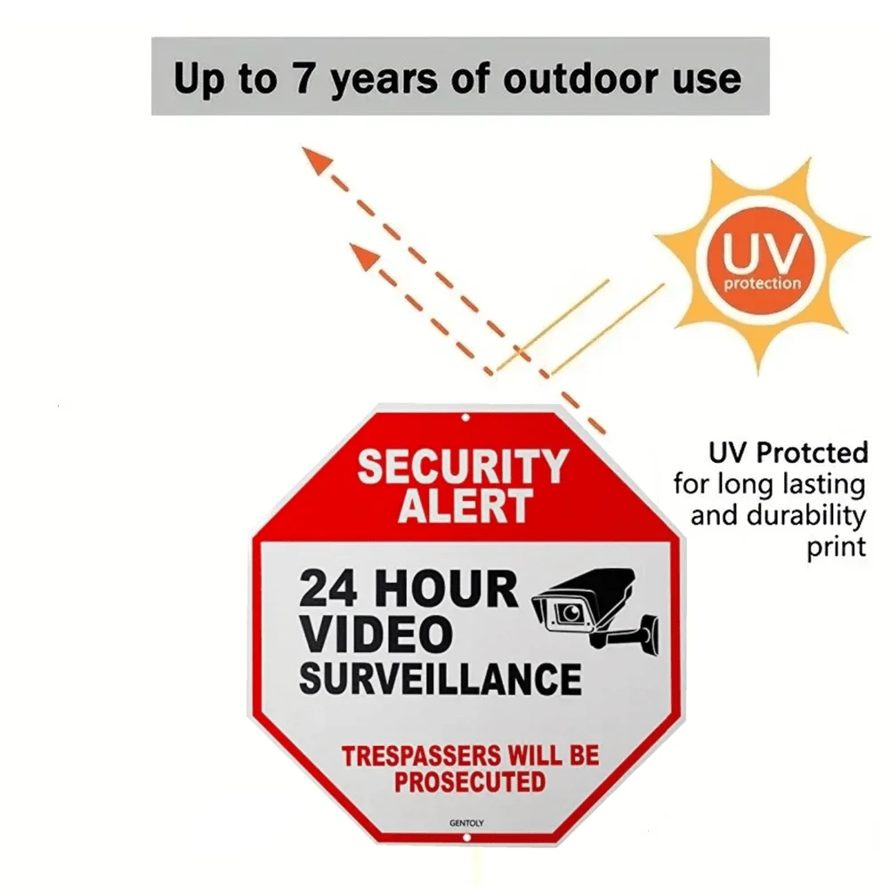 Placa de Aviso - Placa de Câmera de Segurança, Placa de Segurança ...