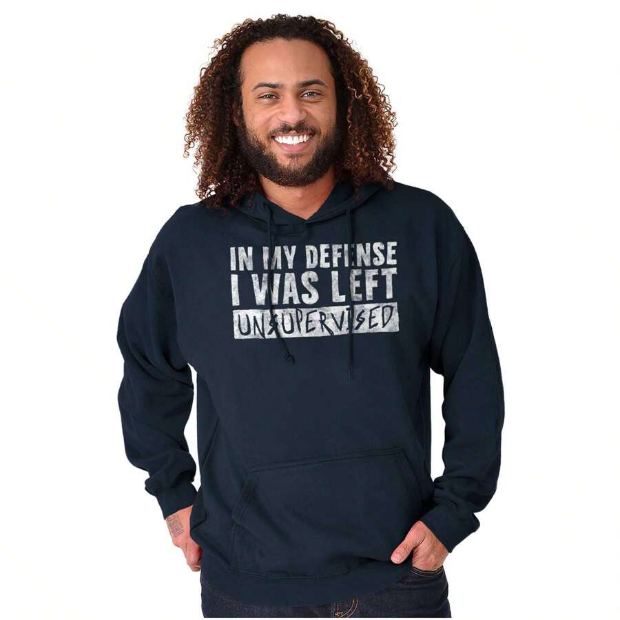 Sarcastic Graphic Fleece Lined Pullover Hoodie Snarky Humor Funny In My ...