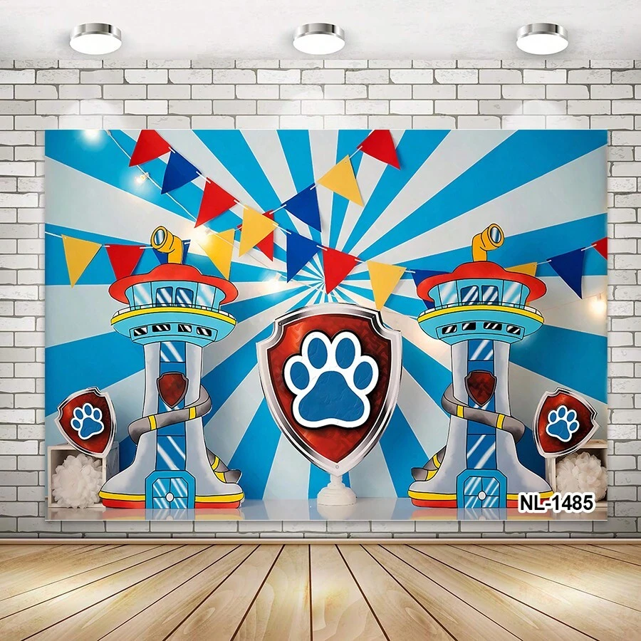 Cartoons Puppy Dog Paw Theme Photography Backdrops Birthday Party ...