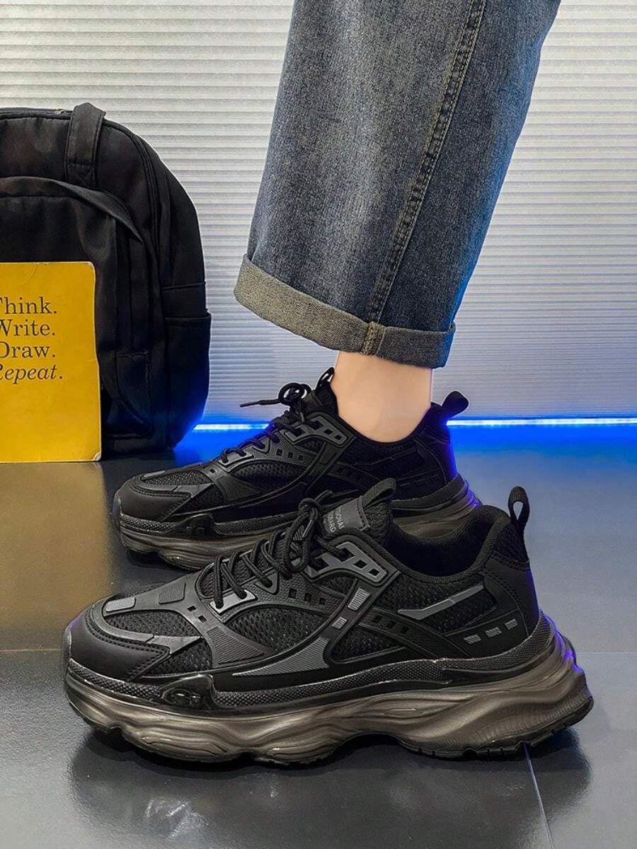 Tênis Esportivos Masculinos Elegantes 2024 Novos Tênis Casuais de Sola ...