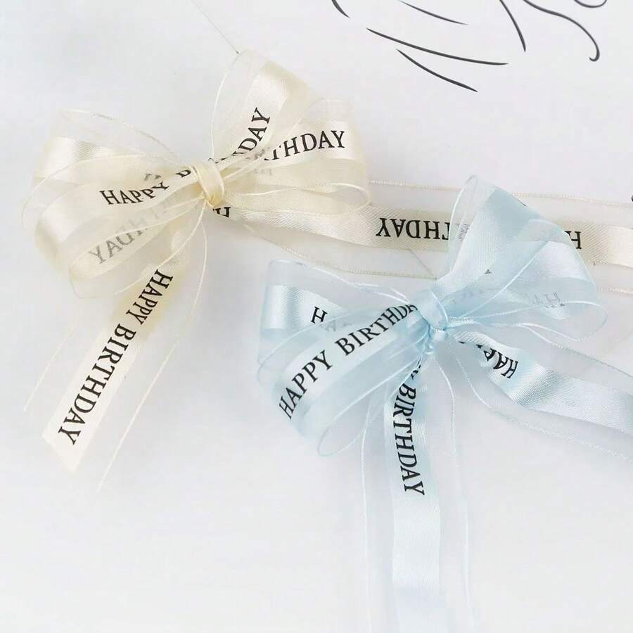 5 Yards 1 Inch Wide Satin Ribbons For Gift Wrapping, Wedding Decoration ...