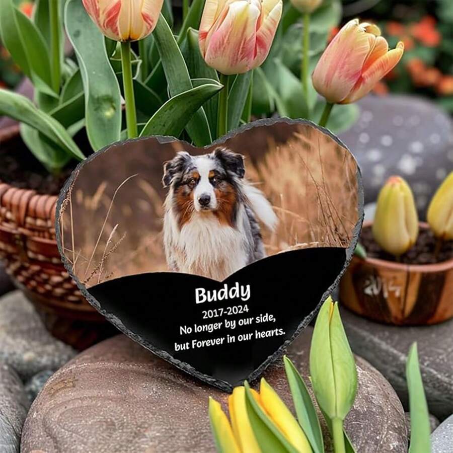 Personalized Pet Memorial Stone - Dog Memorial Stone Dog Headstones Pet ...