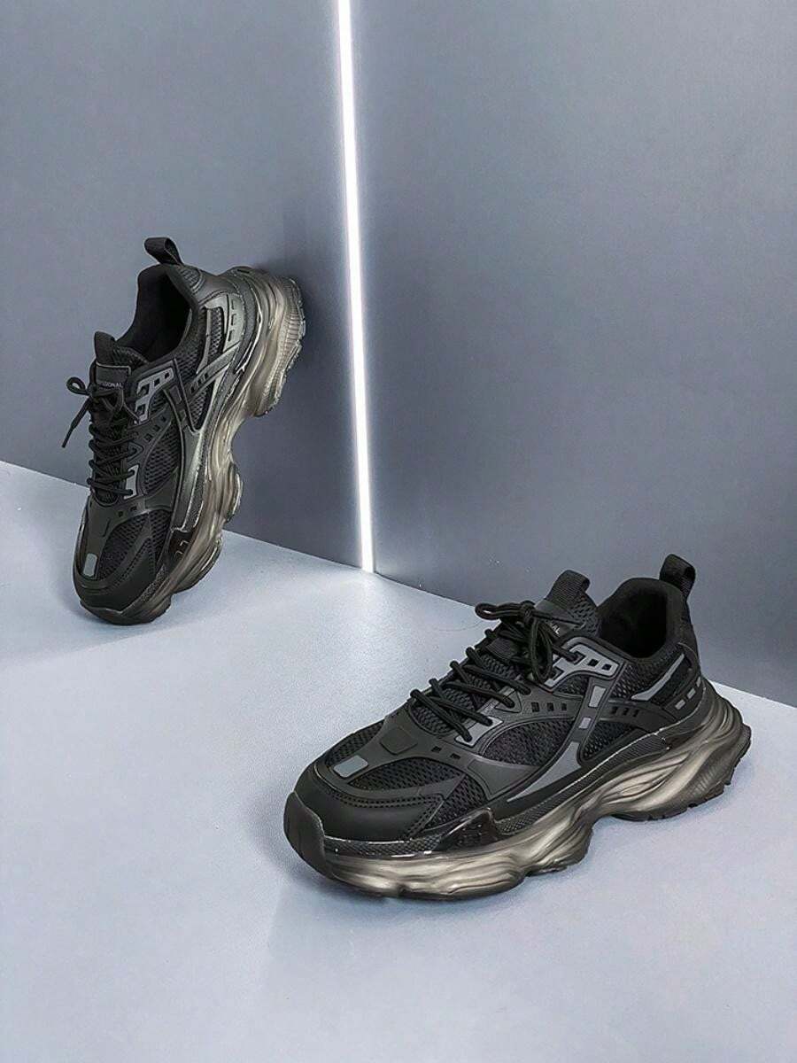 Tênis Esportivos Masculinos Elegantes 2024 Novos Tênis Casuais de Sola ...