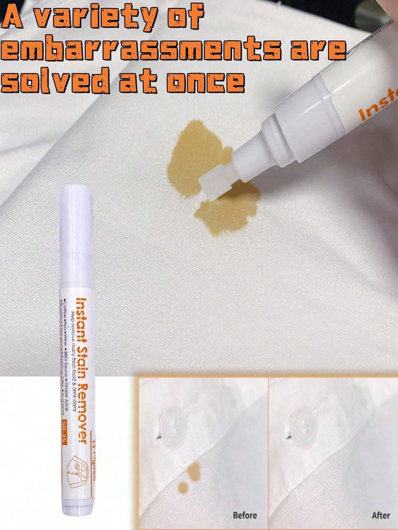New Clothes Emergency Stain Removal Pen Coffee Oil Stain Cleaning Pen ...