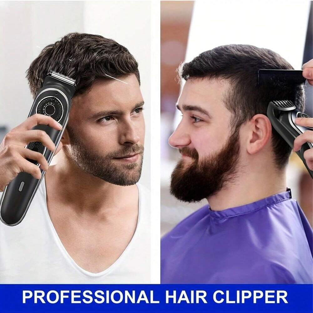 Set di rifiniture professionali per capelli da uomo - Rifilatrici per capelli senza fili, set ...