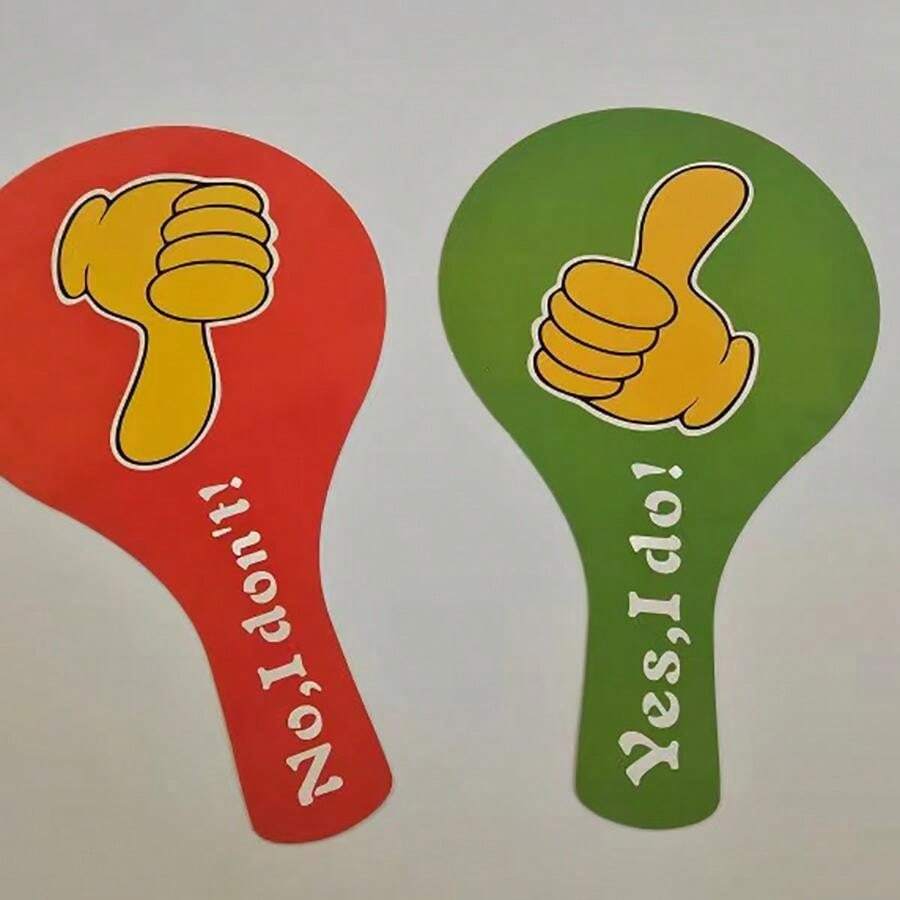 1/2 Pc Thumb Up Hand Signal Educational Prop With English Words, One ...