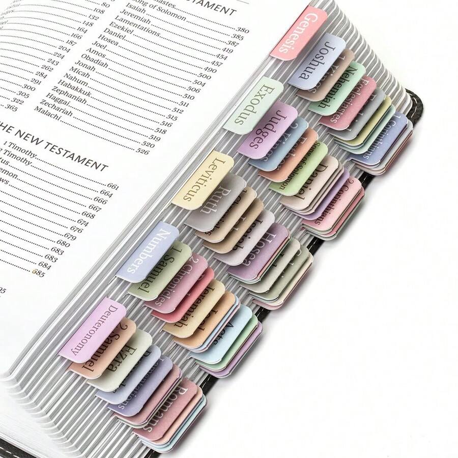 Bible Tabs, 75 Tabs, Morandi Color, Laminated Bible Tabs For Women And ...