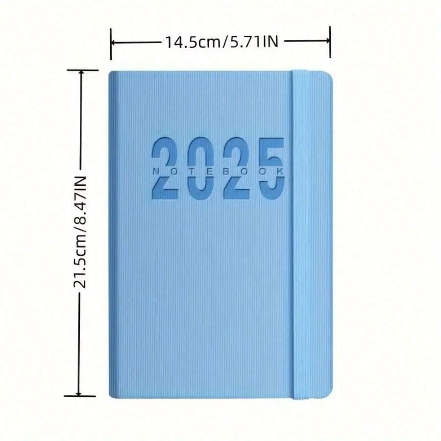 2025 Daily Planner Notebook - Embossed Design, Customizable Date ...