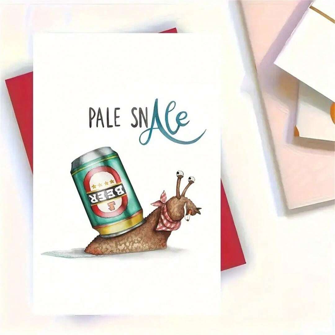 Biglietto d'auguri di compleanno divertente con un gioco di parole su ...