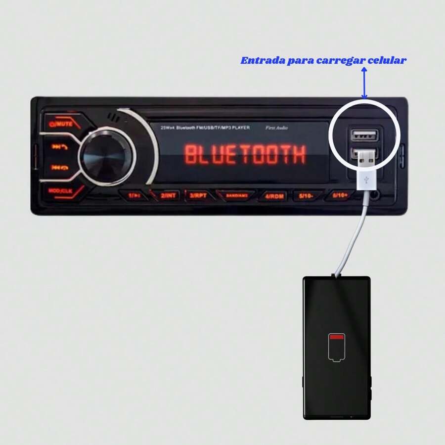 MP3 Player Bluetooth USB First Option 5599 | SHEIN Brasil