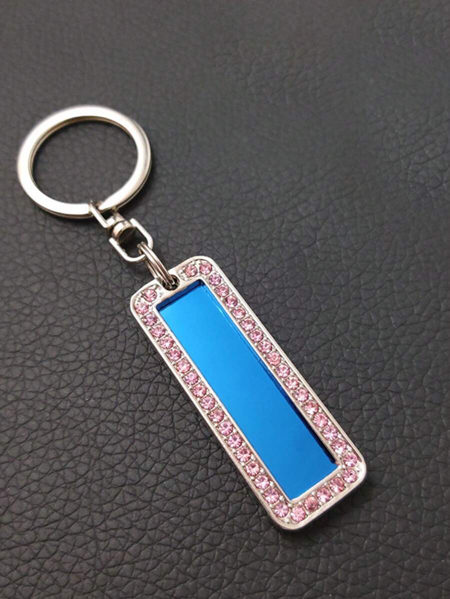License Plate Keychain Laser Engraving Gift Stainless Steel Car Pendant ...