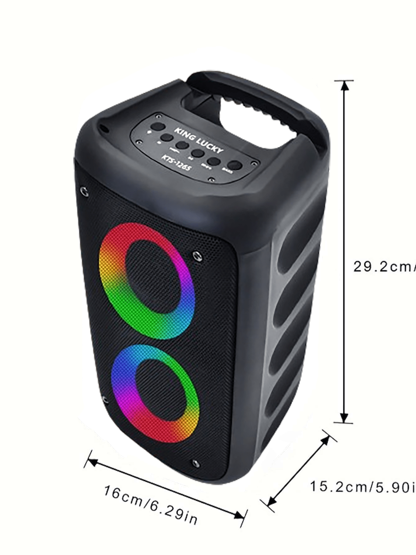 Kinglucky Draadloze luidspreker met subwoofer, grote boombox ...