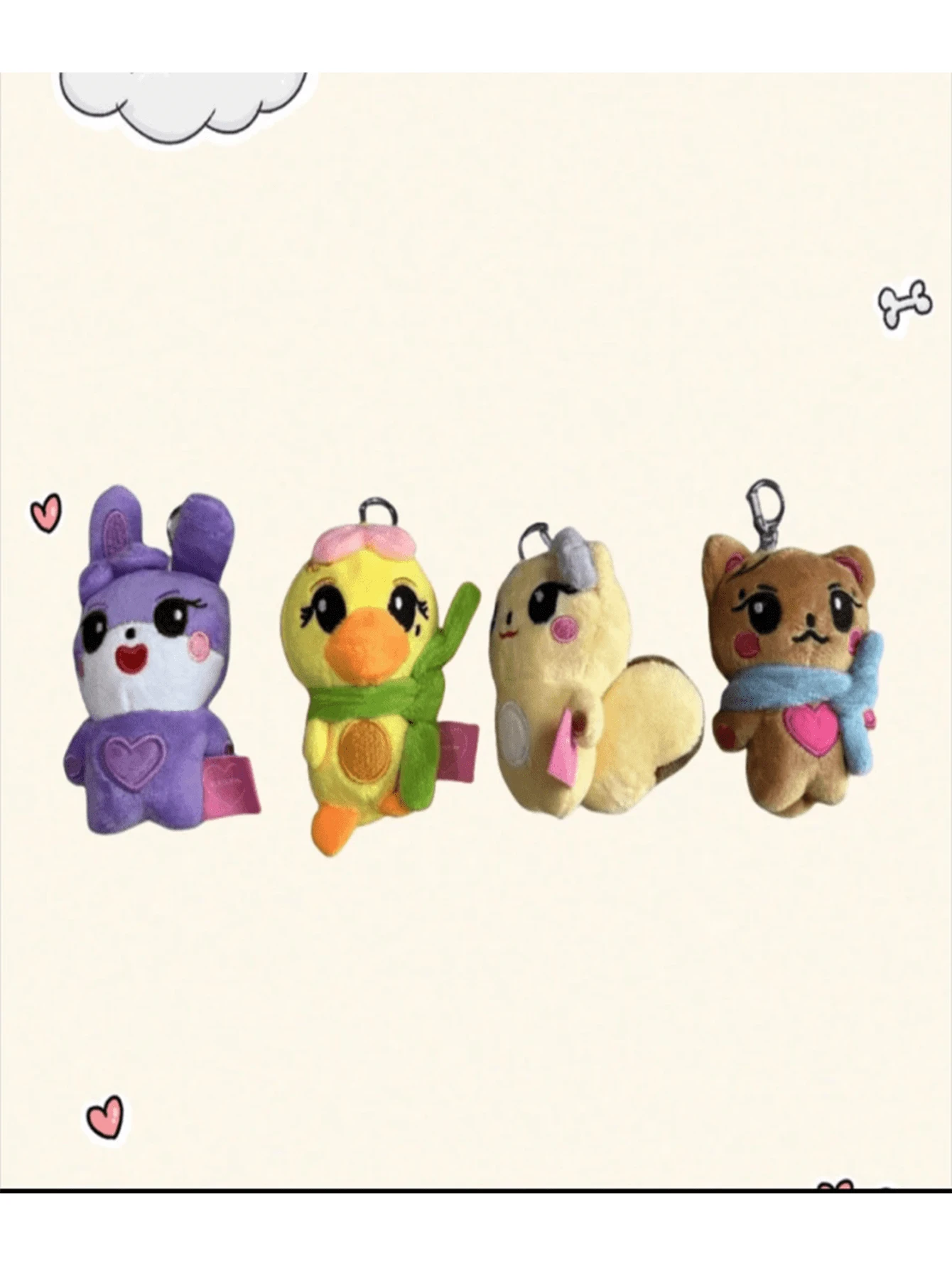Idol Star Tour Concert Plush Doll, 3 Styles - Cute Duck, Bear, Rabbit ...