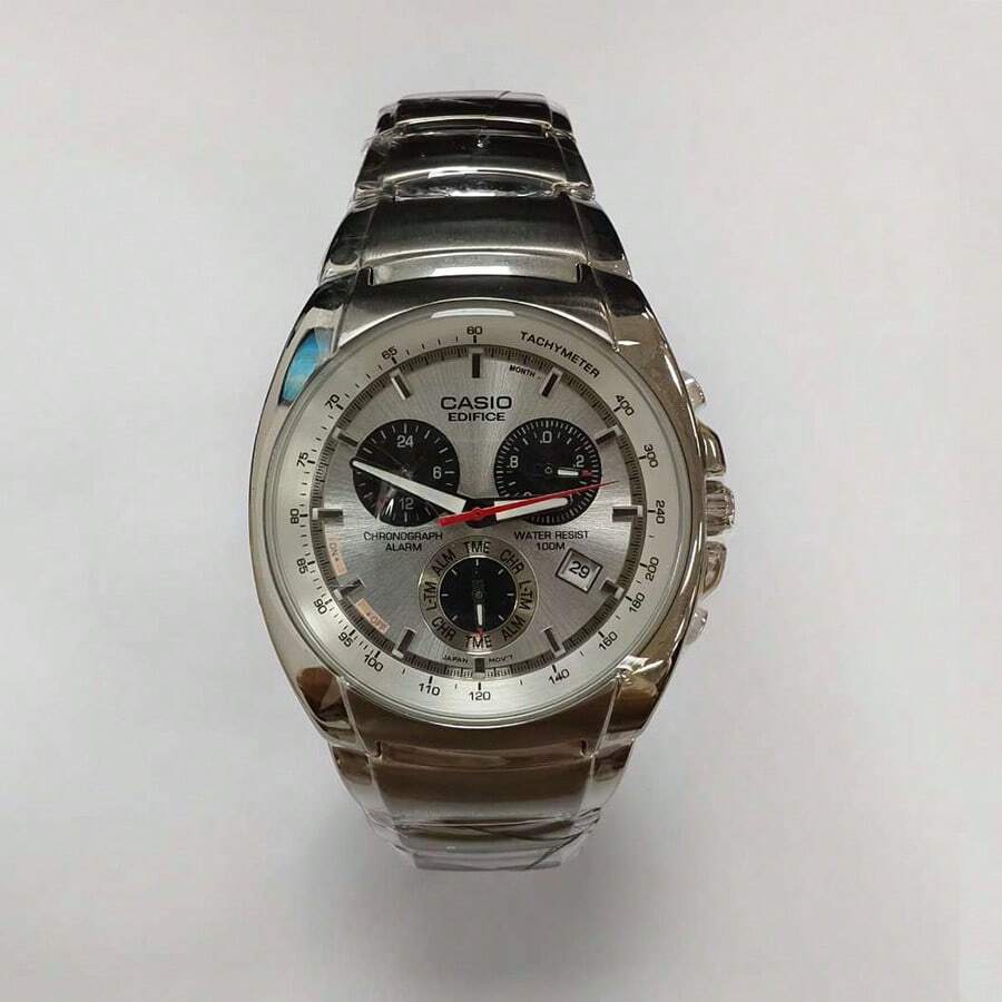 Casio Edifice Stainless Steel Analog Chronograph Men's Watch, 100m High ...