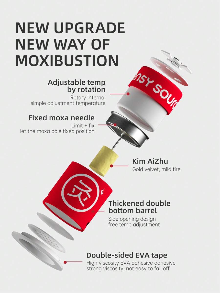 2/4/6pcs Green Chinese Herbal Moxa Stick/Roll, Moxibustion Treatment ...