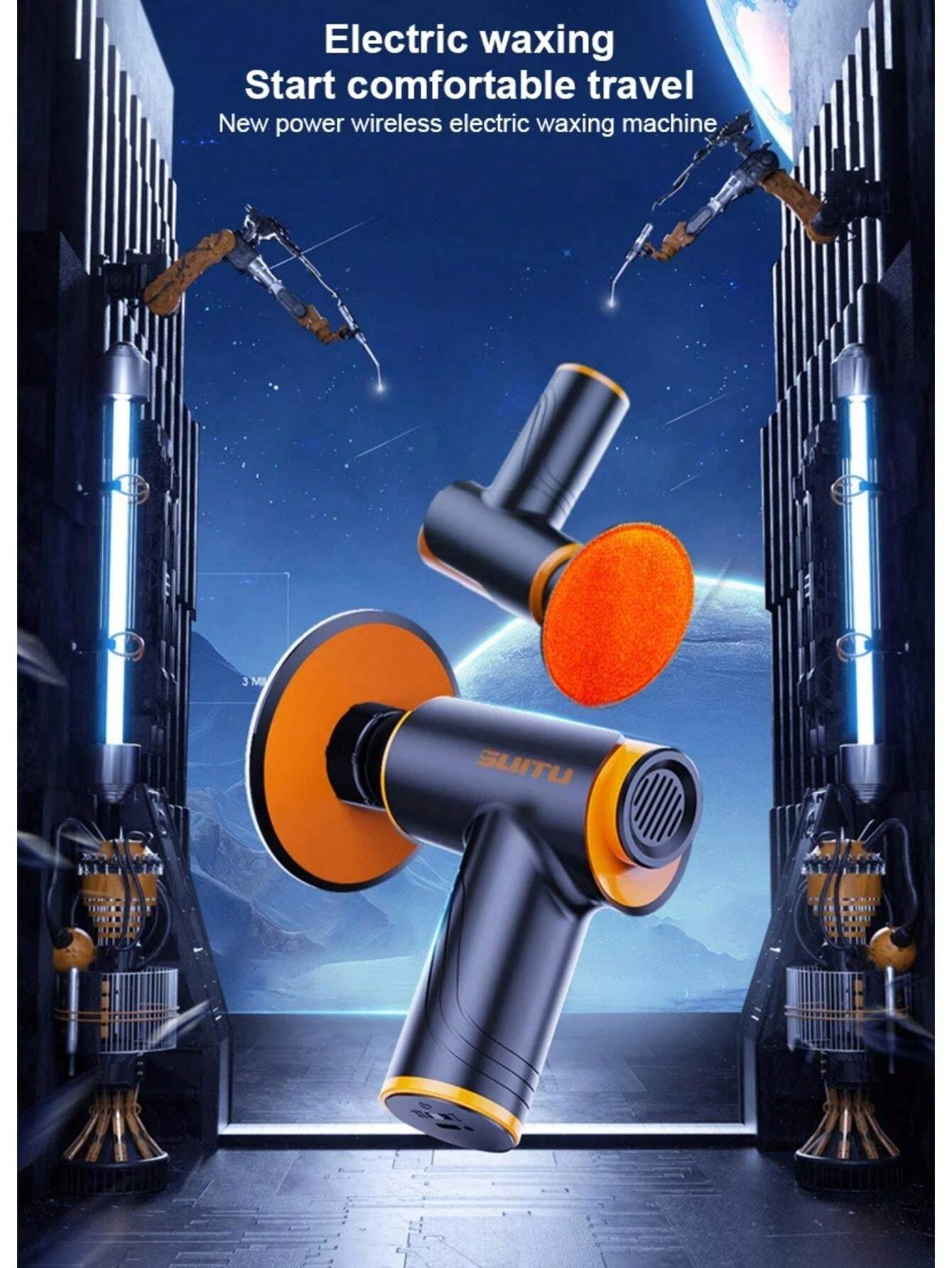 SUITU Automotive Buffer Polisher/Waxer,100W 5-Inch Rotary Buffer ...