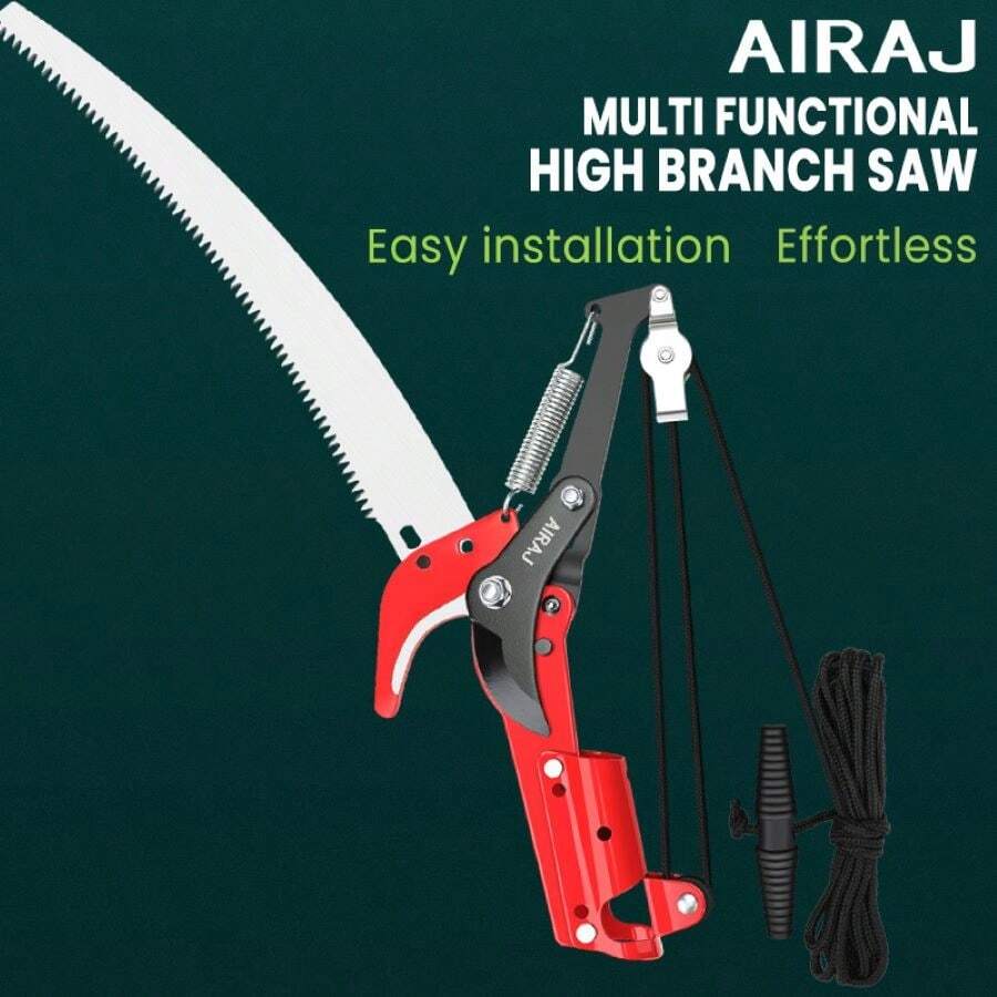 AIRAJ Hoogte katrol snoeischaar Boom snoeischaar Takkensnijder Tuinschaar Zaag Fruitplukker ...