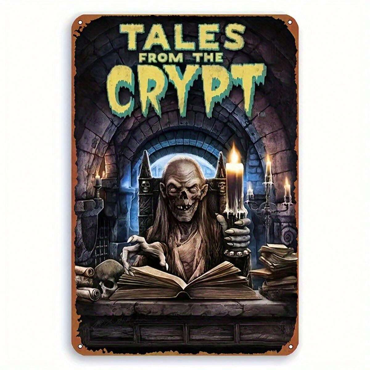 Tales From The Crypt Vintage Metal Wall Sign - Retro Movie-Inspired ...