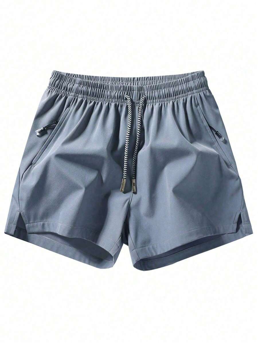 Men Drawstring Waist Zipper Pocket Tennis Shorts | SHEIN USA