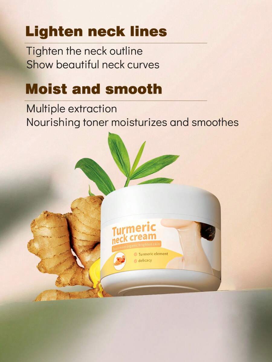 Turmeric Neck Firming Cream - Facial Moisturizer With Retinol Collagen ...