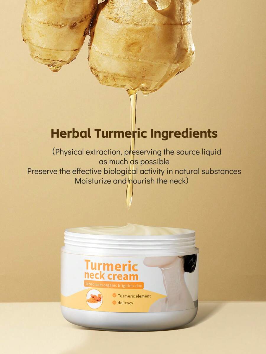 Turmeric Neck Firming Cream - Facial Moisturizer With Retinol Collagen ...