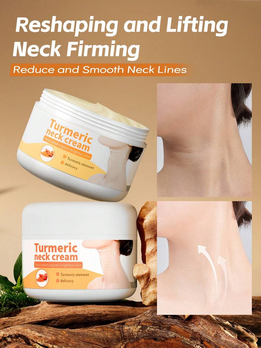 Turmeric Neck Firming Cream - Facial Moisturizer With Retinol Collagen ...