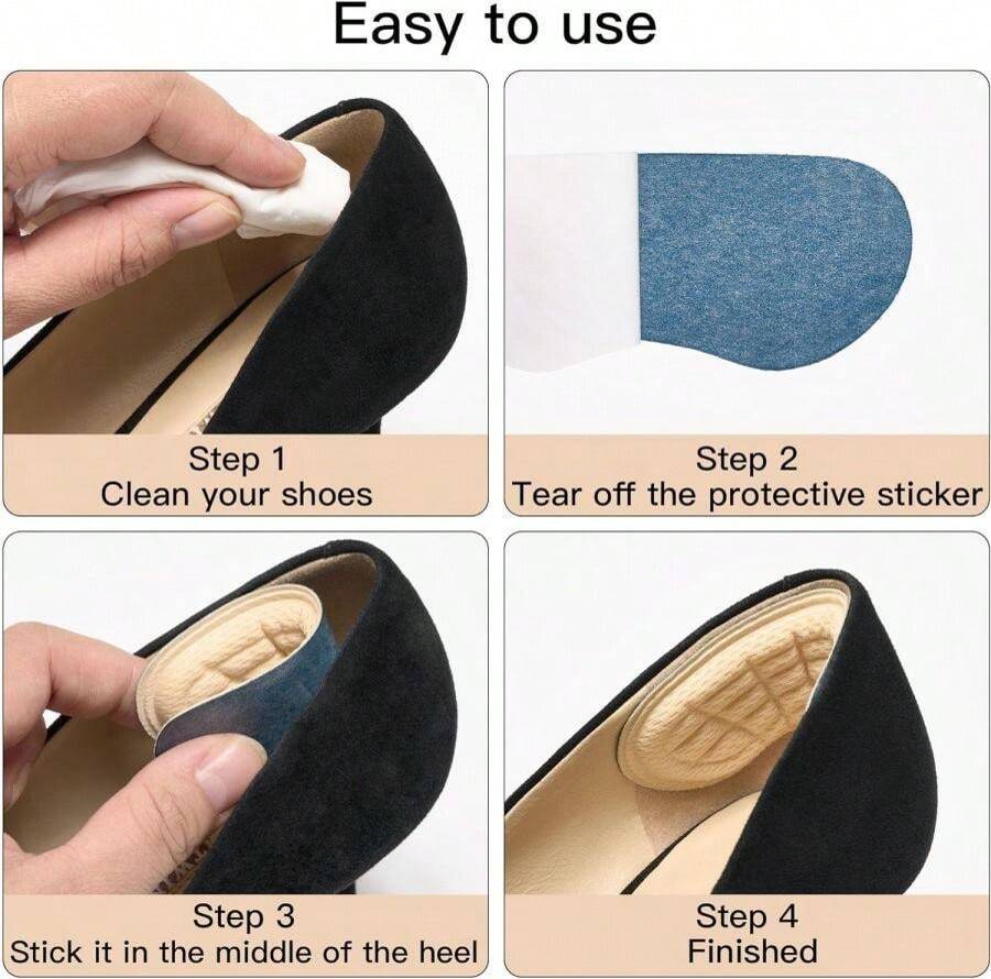 1 Pair Net Design Heel Grips To Prevent Slipping And Friction, Shoe ...