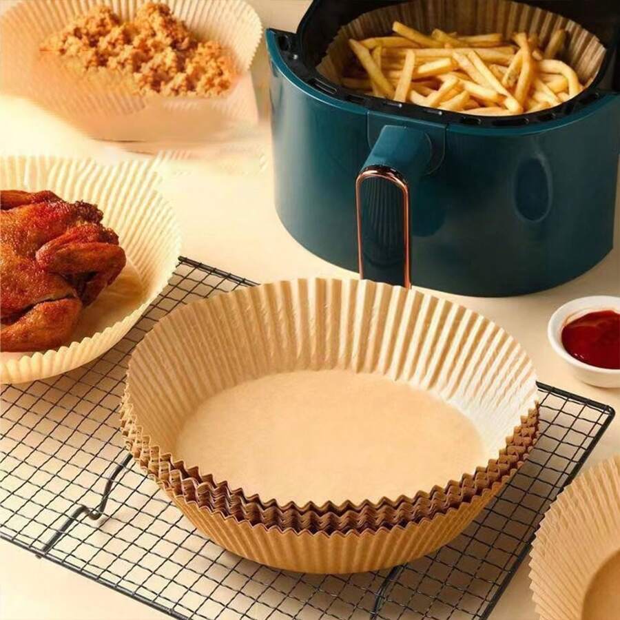 1 Paper Plate For Air Fryer Household High-Temperature Oil Absorbent ...